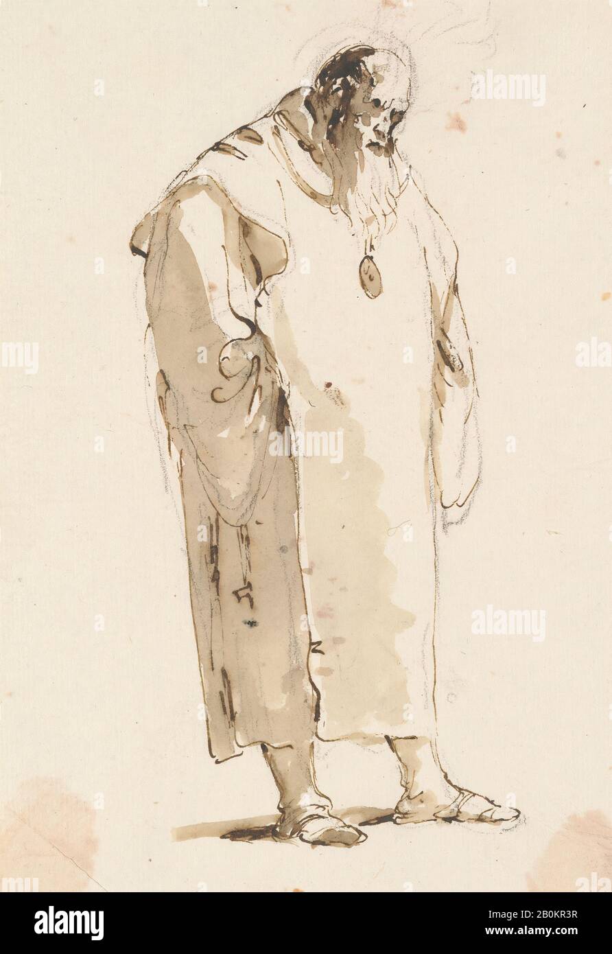 Giovanni Battista Tiepolo, Standing Man, Facing Half Right, Giovanni ...