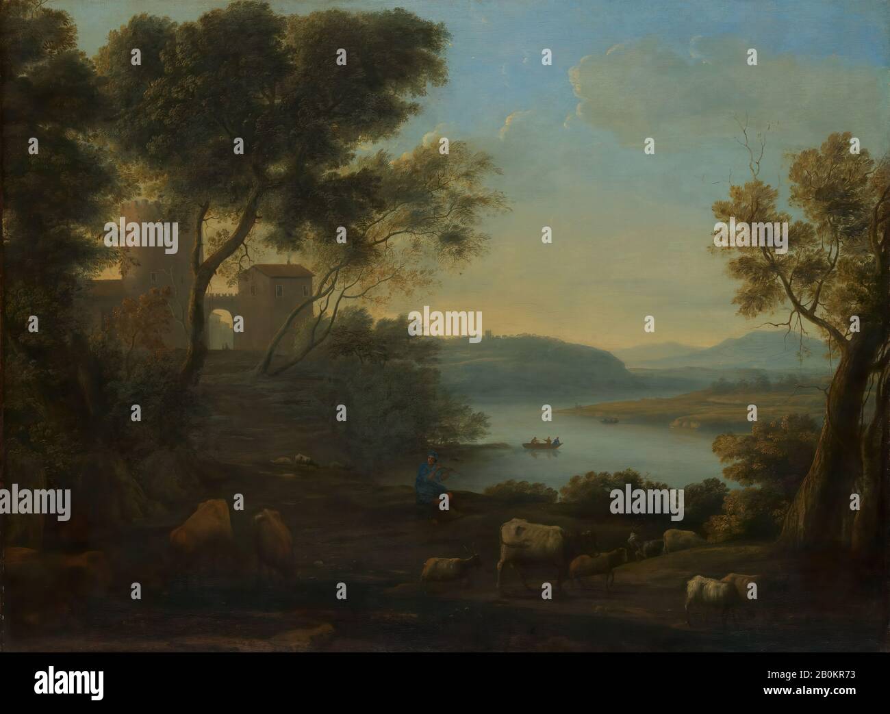 Claude Lorrain (Claude Gellée), Pastoral Landscape: The Roman Campagna ...