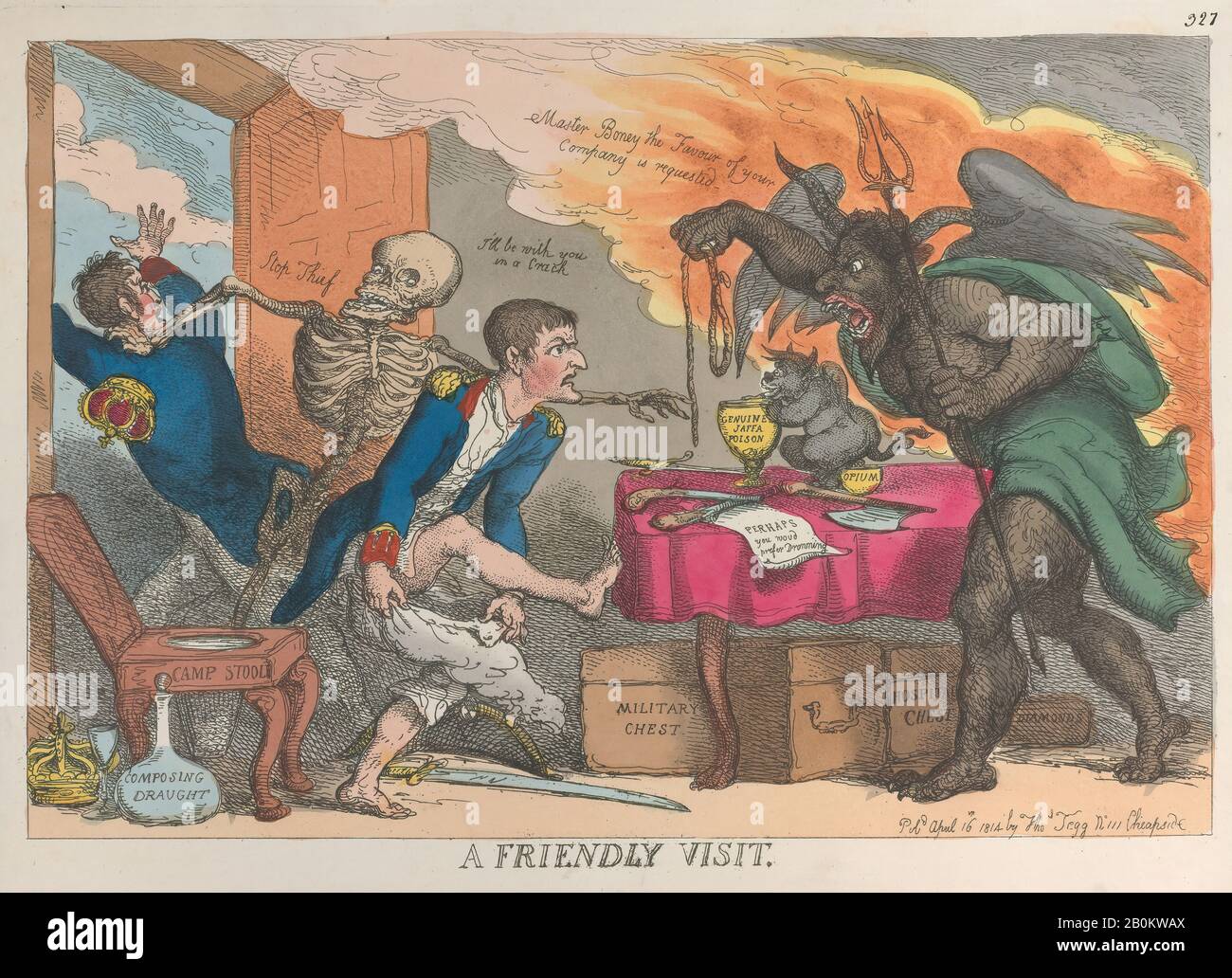 Thomas Rowlandson, A Friendly Visit, Thomas Rowlandson (British, London ...