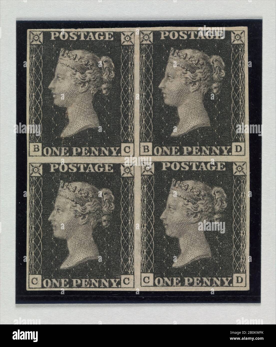 Four penny black postage stamps hi-res stock photography and images - Alamy