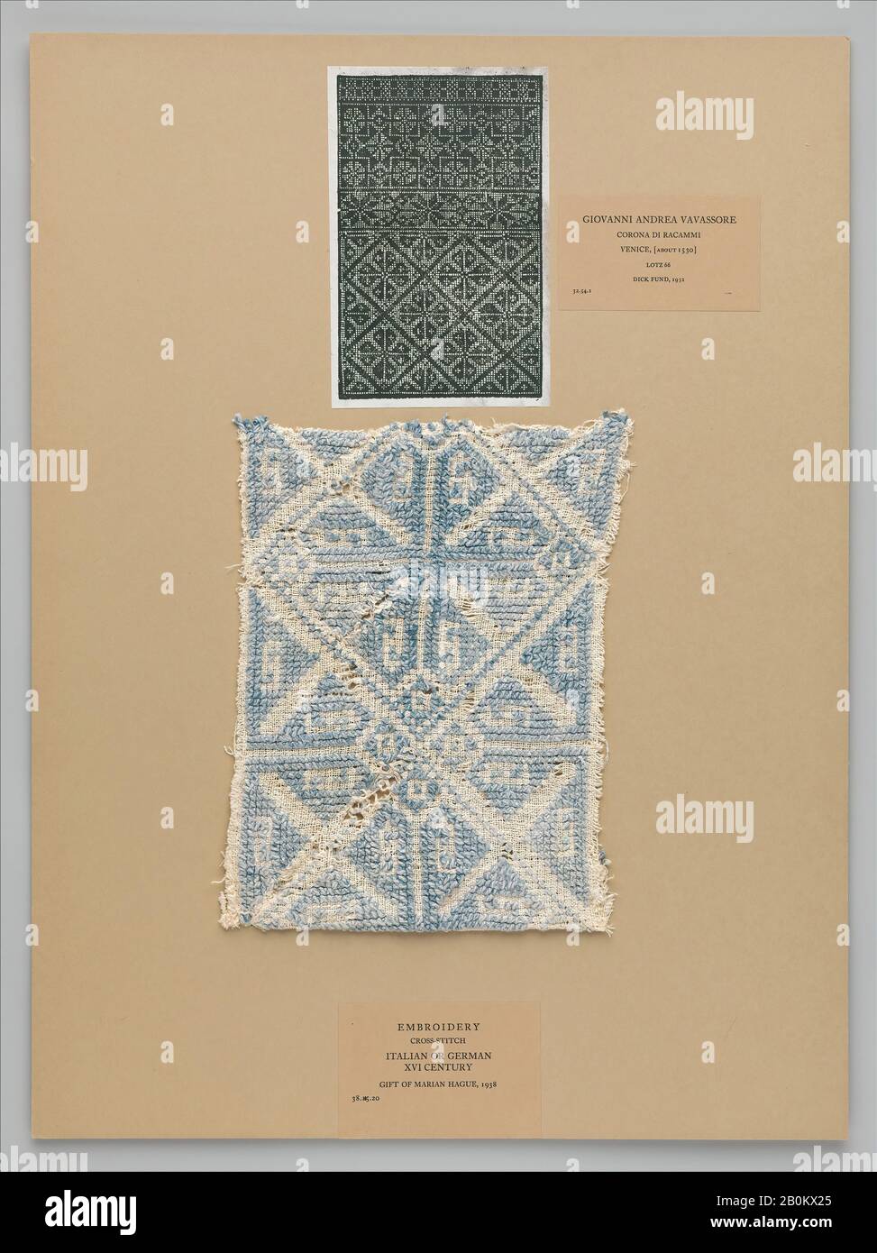 Piece, Italian or German, 16th century, Italian or German, Linen, 10 1/ ...