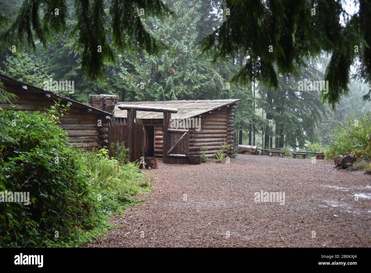 Astoria, Oregon. U.S.A. Oct. 21, 2017. Fort Clatsop National Park ...