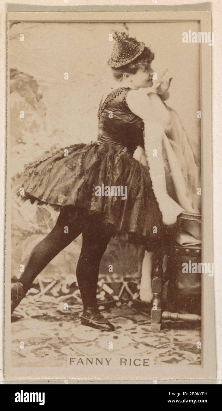 Issued by Kinney Brothers Tobacco Company, Fanny Rice, from the Actresses series issued by ...
