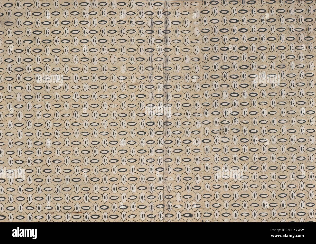 Anonymous, Book cover with pattern of ovals and dots, Anonymous, 19th ...