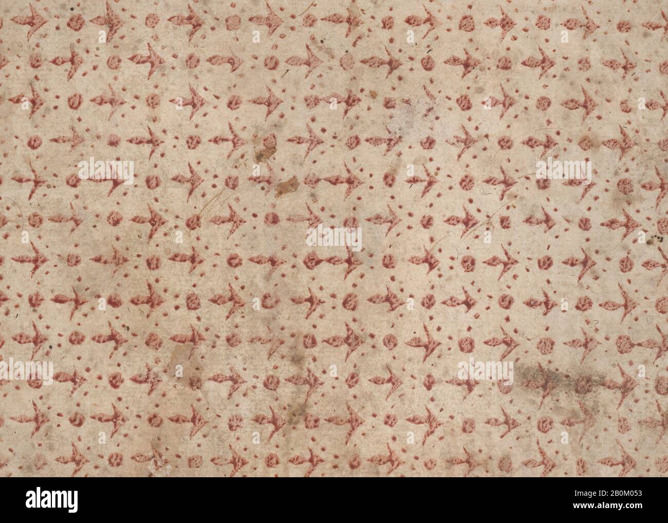 Anonymous, Sheet with overall pattern of dots and arrow shapes ...