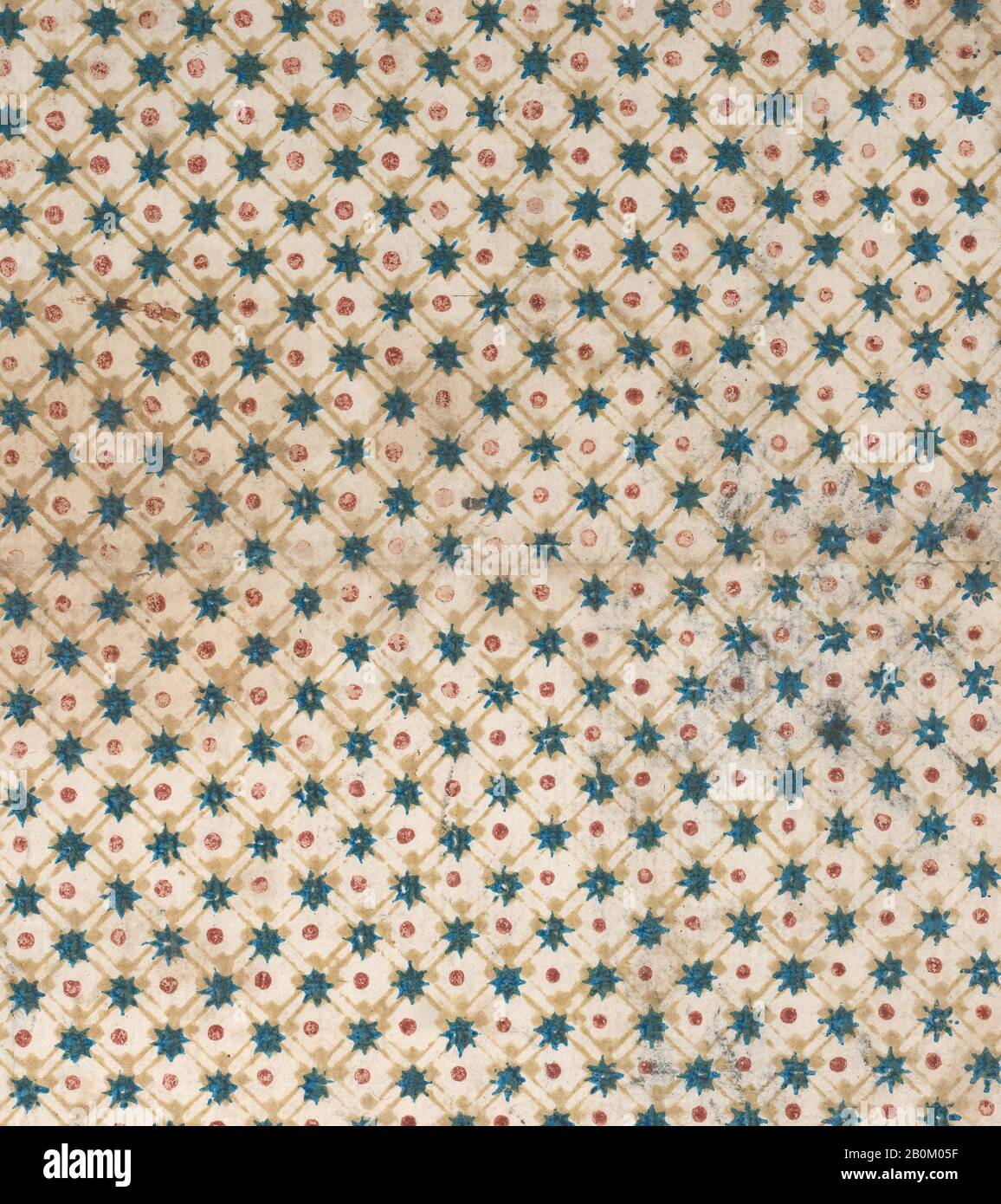 Anonymous, Book cover with overall pattern of stars and dots, Anonymous ...