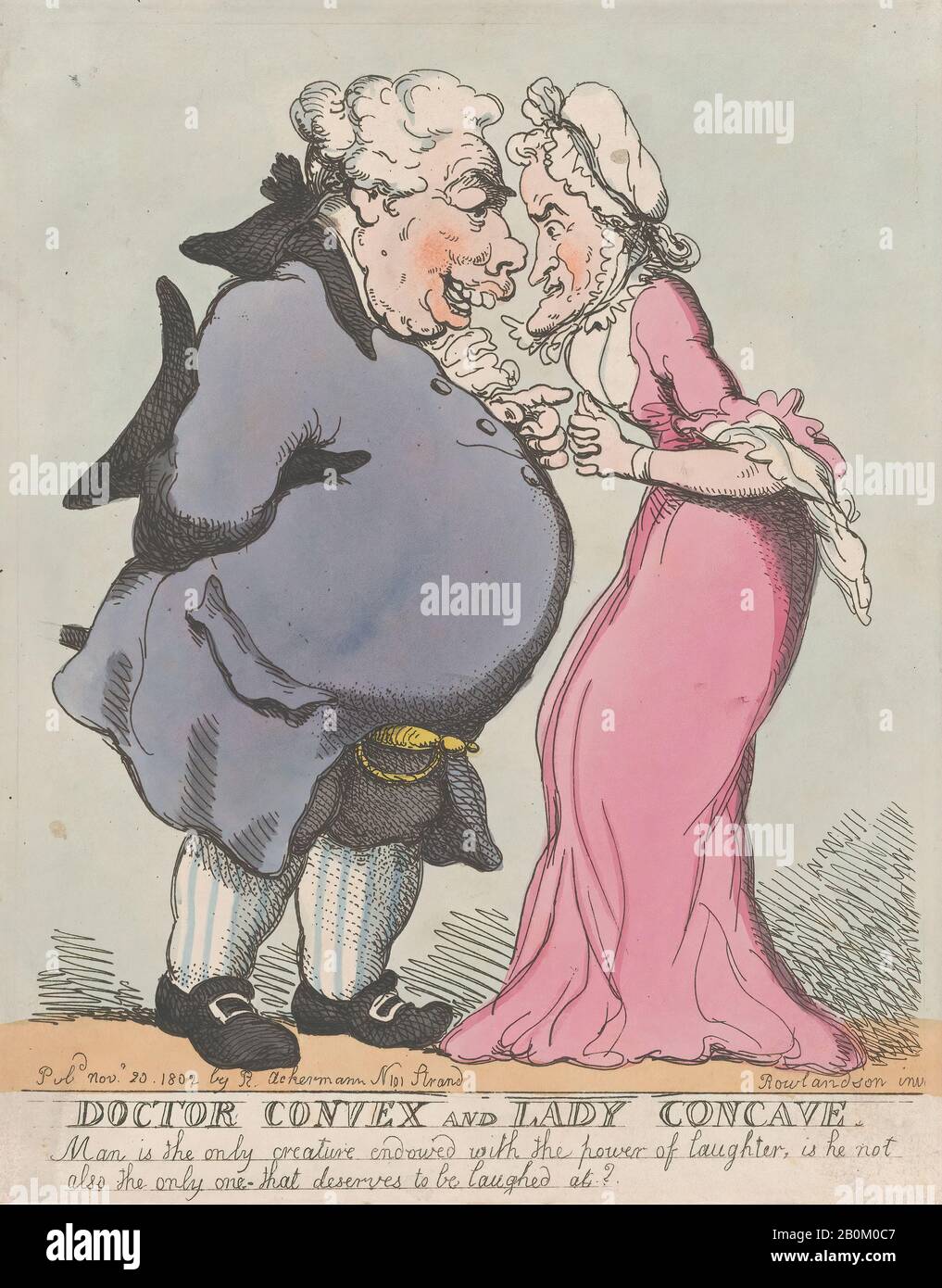 Thomas Rowlandson, Doctor Convex and Lady Concave, Thomas Rowlandson ...