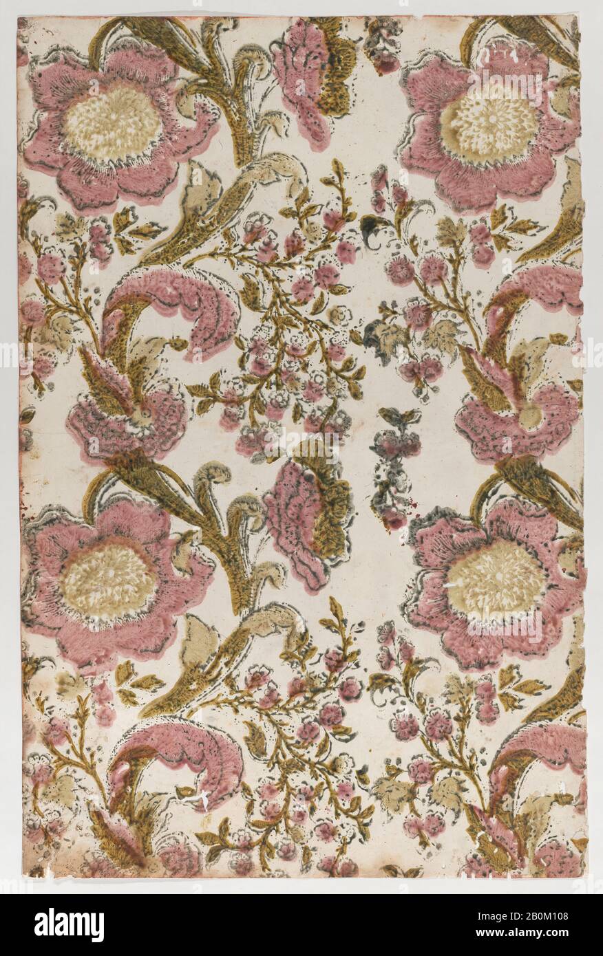 Anonymous, Sheet with overall floral pattern, Anonymous, 18th century ...