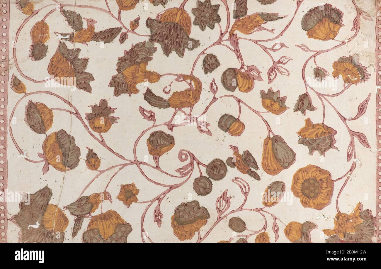 Anonymous, Sheet with overall floral pattern, Anonymous, 18th century ...