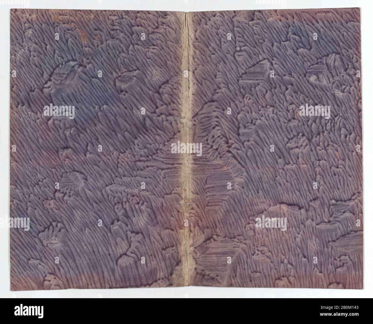 Anonymous, Purple paste paper book cover, Anonymous, 19th century, 19th ...