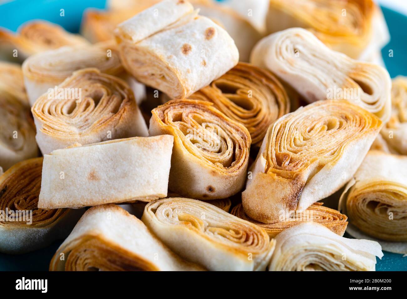 Turkish Food From Artvin called Silor / Rolled and Fried phyllo. Silor ...
