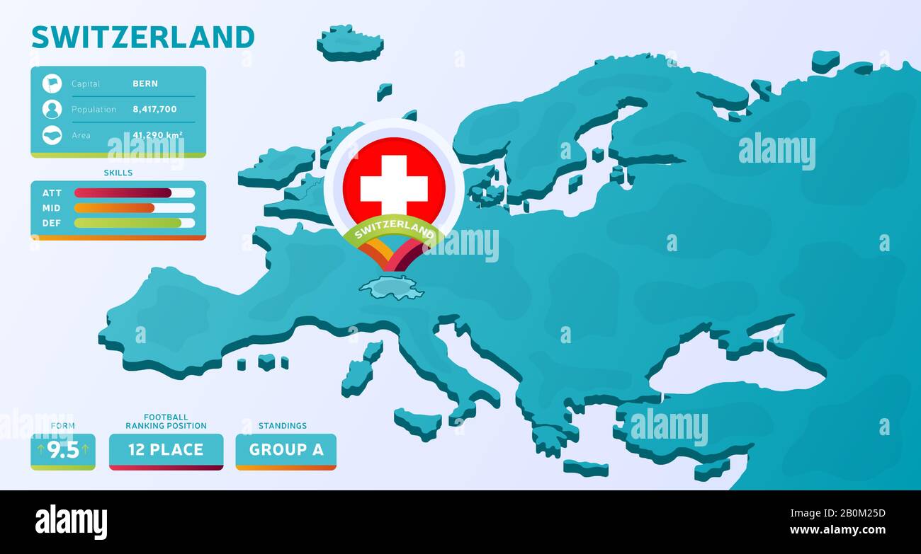 Isometric map switzerland soccer hi-res stock photography and images ...