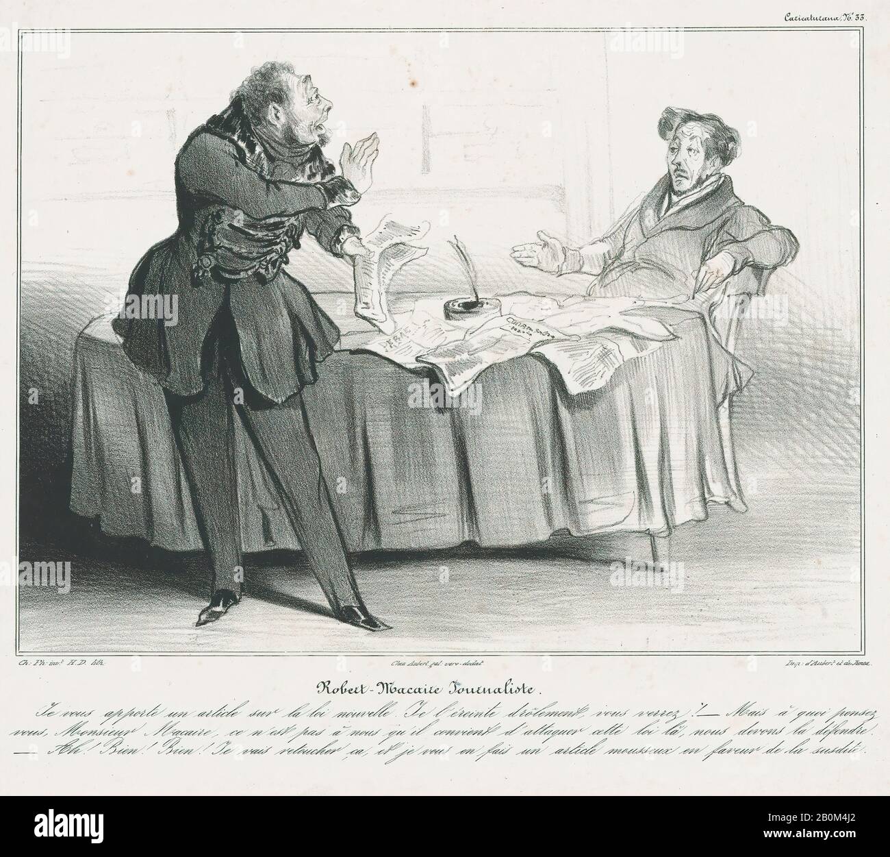 Robert macaire journalist hi-res stock photography and images - Alamy