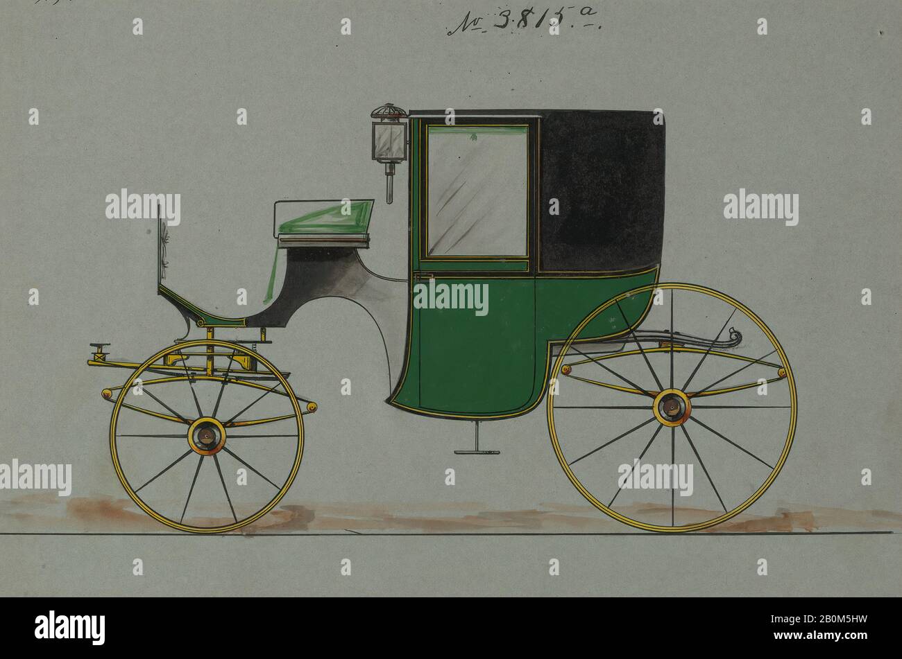 Brewster & Co., Design for Brougham, no. 3815a, Brewster & Co ...
