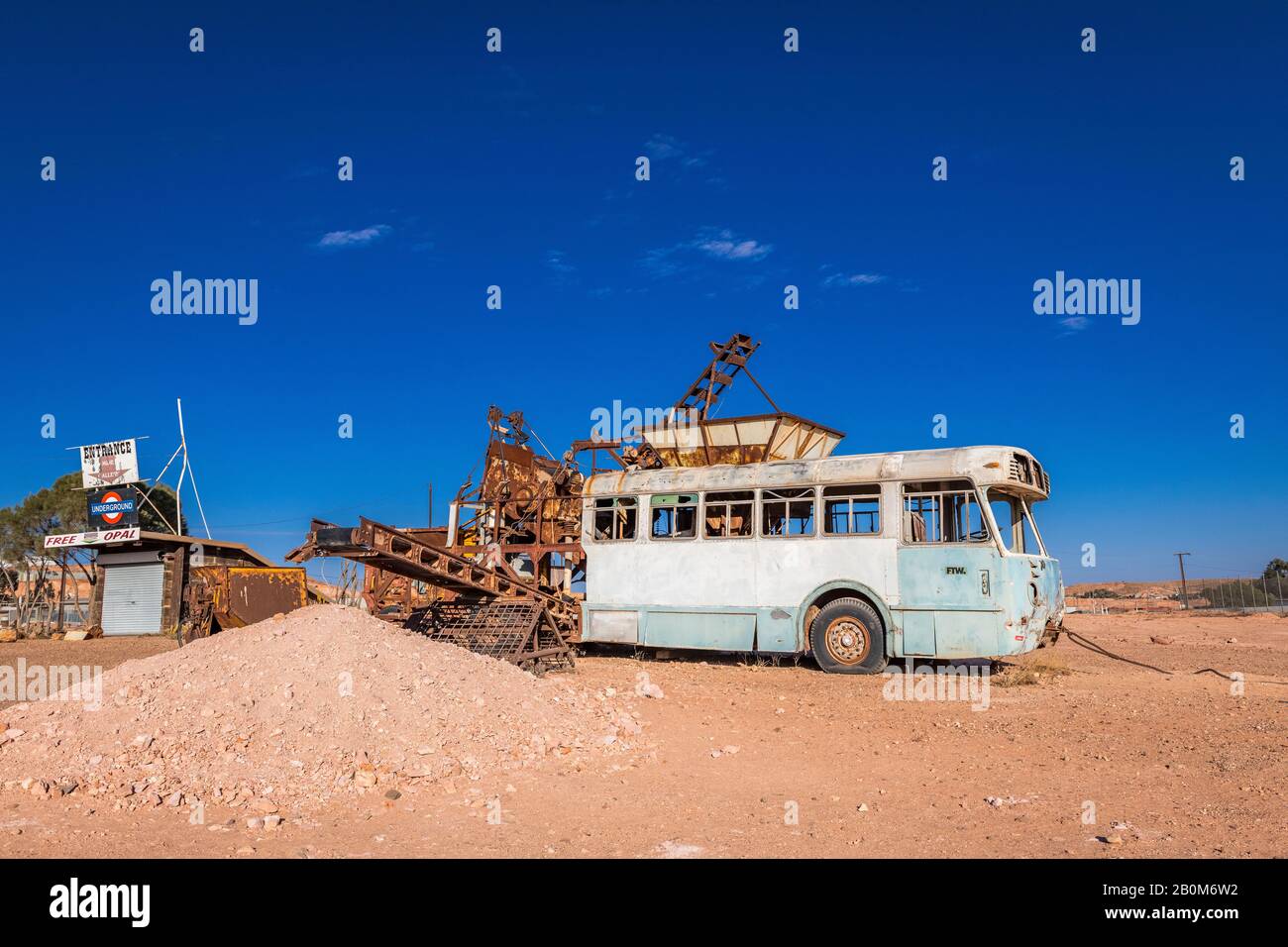 An automatic bucket tipper is a type of opal mining machinery in Coober ...