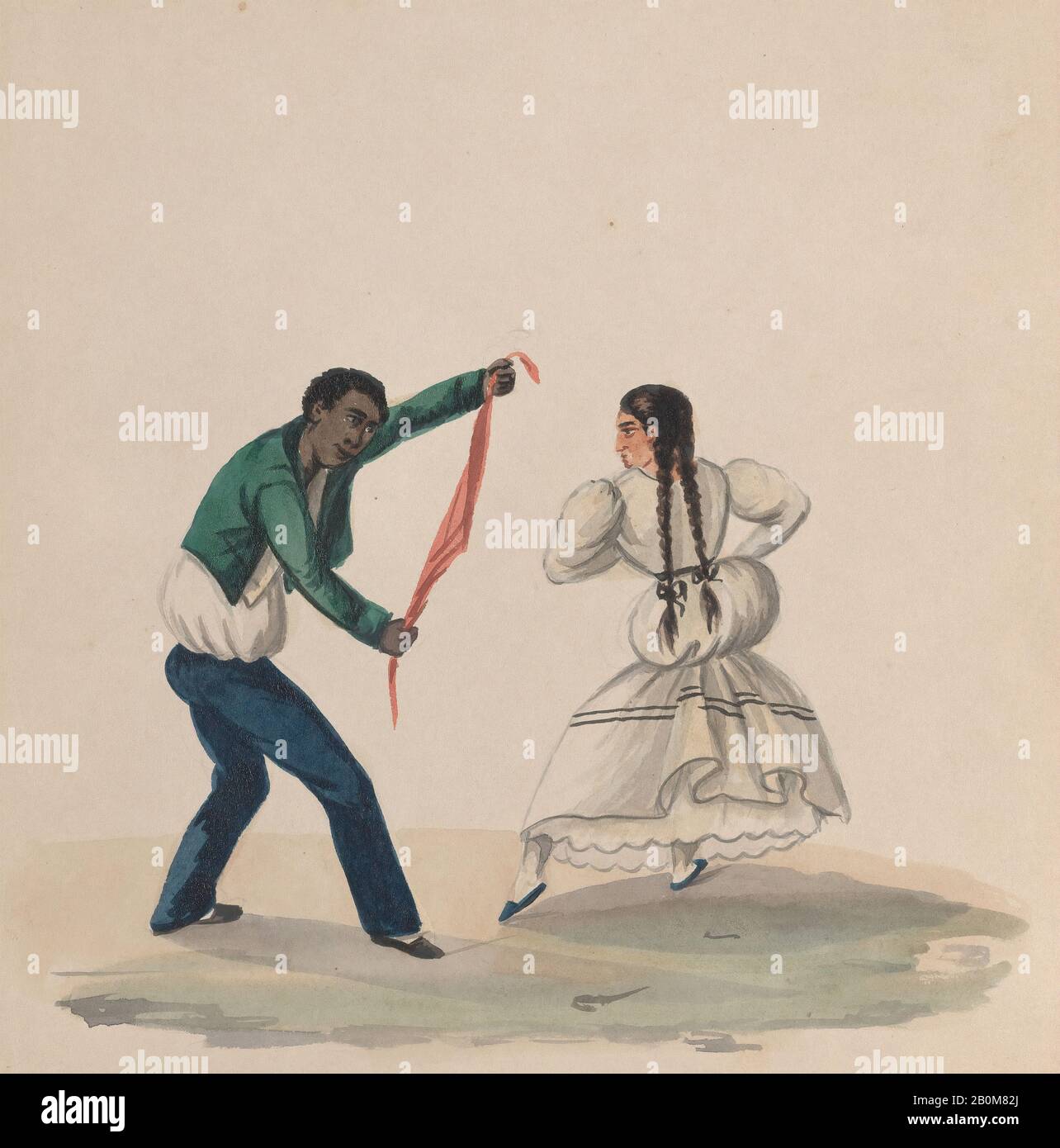 Attributed to Francisco (Pancho) Fierro, A Peruvian man and woman ...
