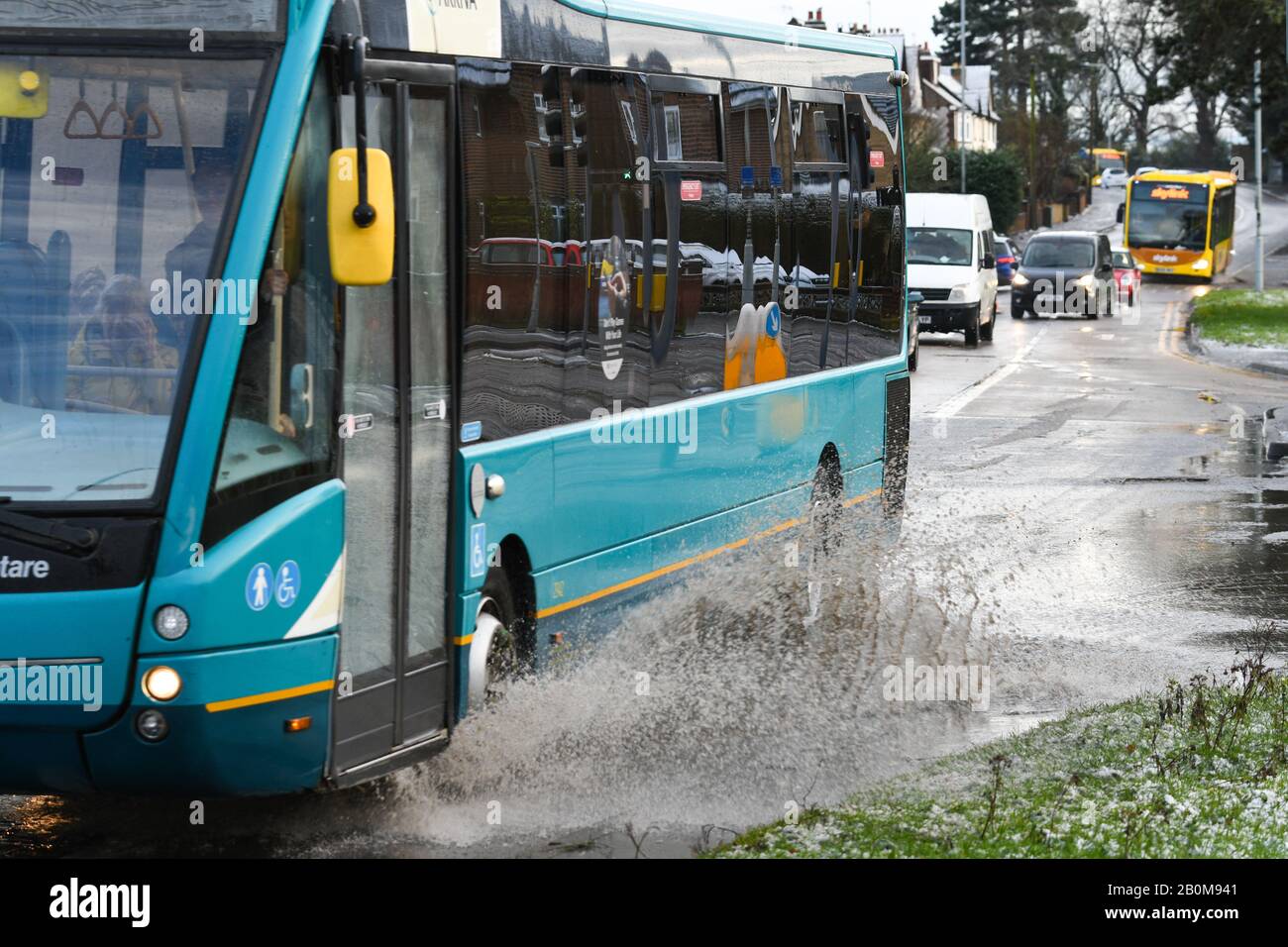 Buses in winter hi-res stock photography and images - Alamy