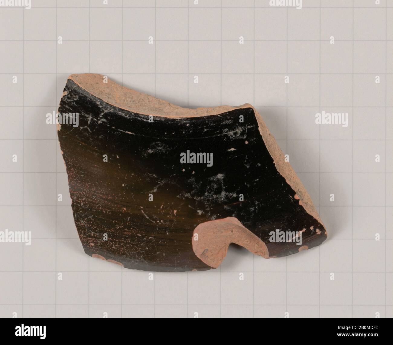 Terracotta fragment of a kalpis (water jar), Greek, Attic, Late Archaic ...