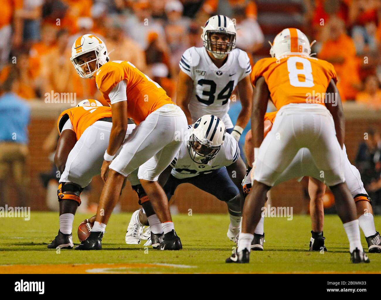 KNOXVILLE, TN - 2019 SEPTEMBER 7: Tennessee Volunteers quarterback ...