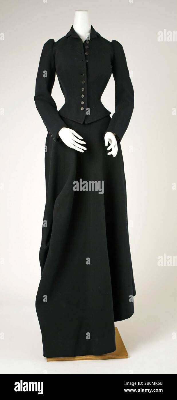 Riding habit, American, 1890, American, wool Stock Photo - Alamy