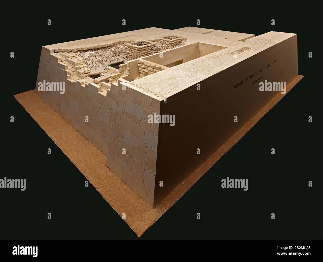 Model of the Mastaba Tomb of Perneb, Modern (model); Old Kingdom ...