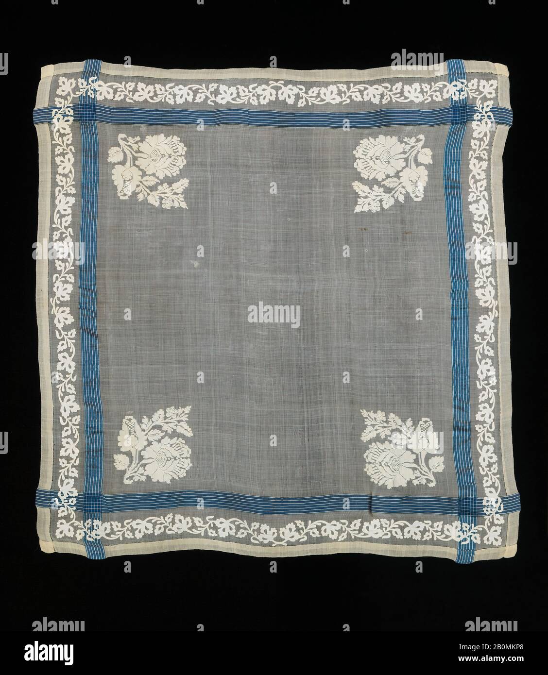 Handkerchief, Philippine, third quarter 19th century, Philippine, piña ...