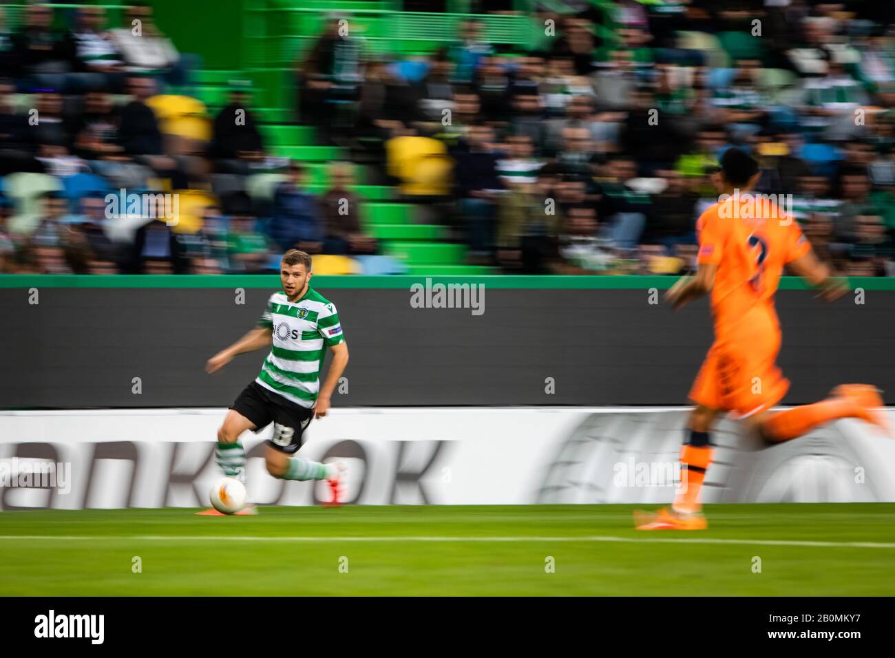 Stefan Ristovski of Sporting CP seen in action during the UEFA Europa ...