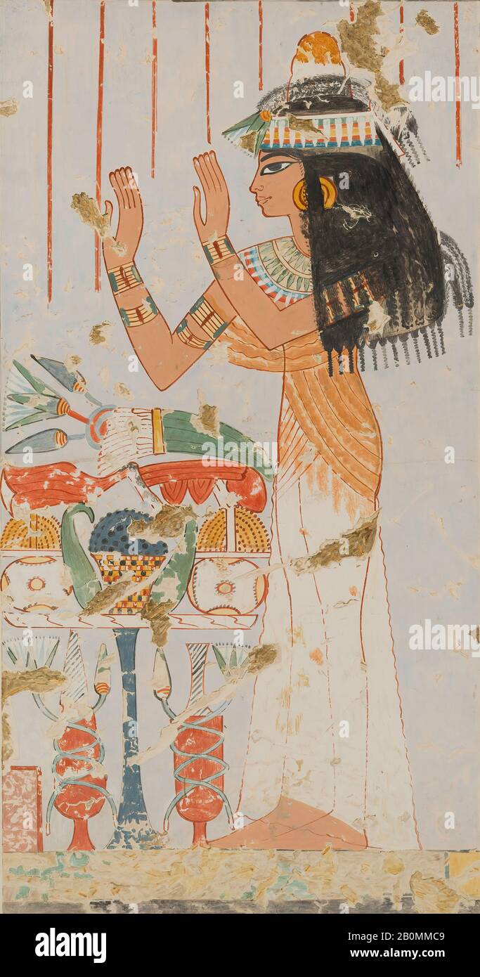 Nina de Garis Davies, Menna's Daughter Offering to her Parents, Tomb of ...