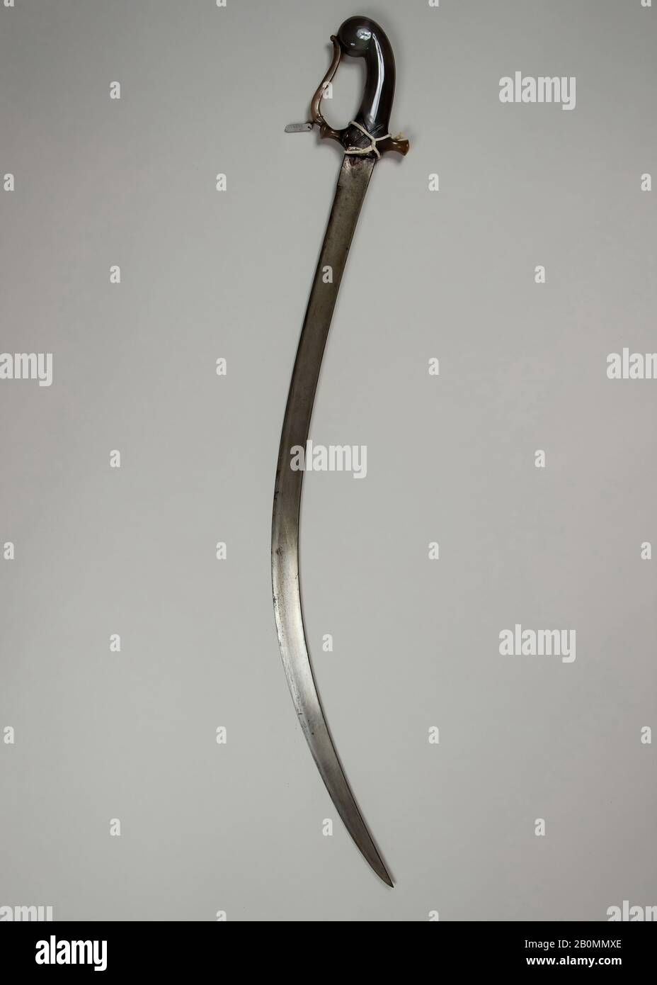 Sword (Shamshir), Indian, 19th century, Indian, Steel, agate, H. 33 5/8 ...