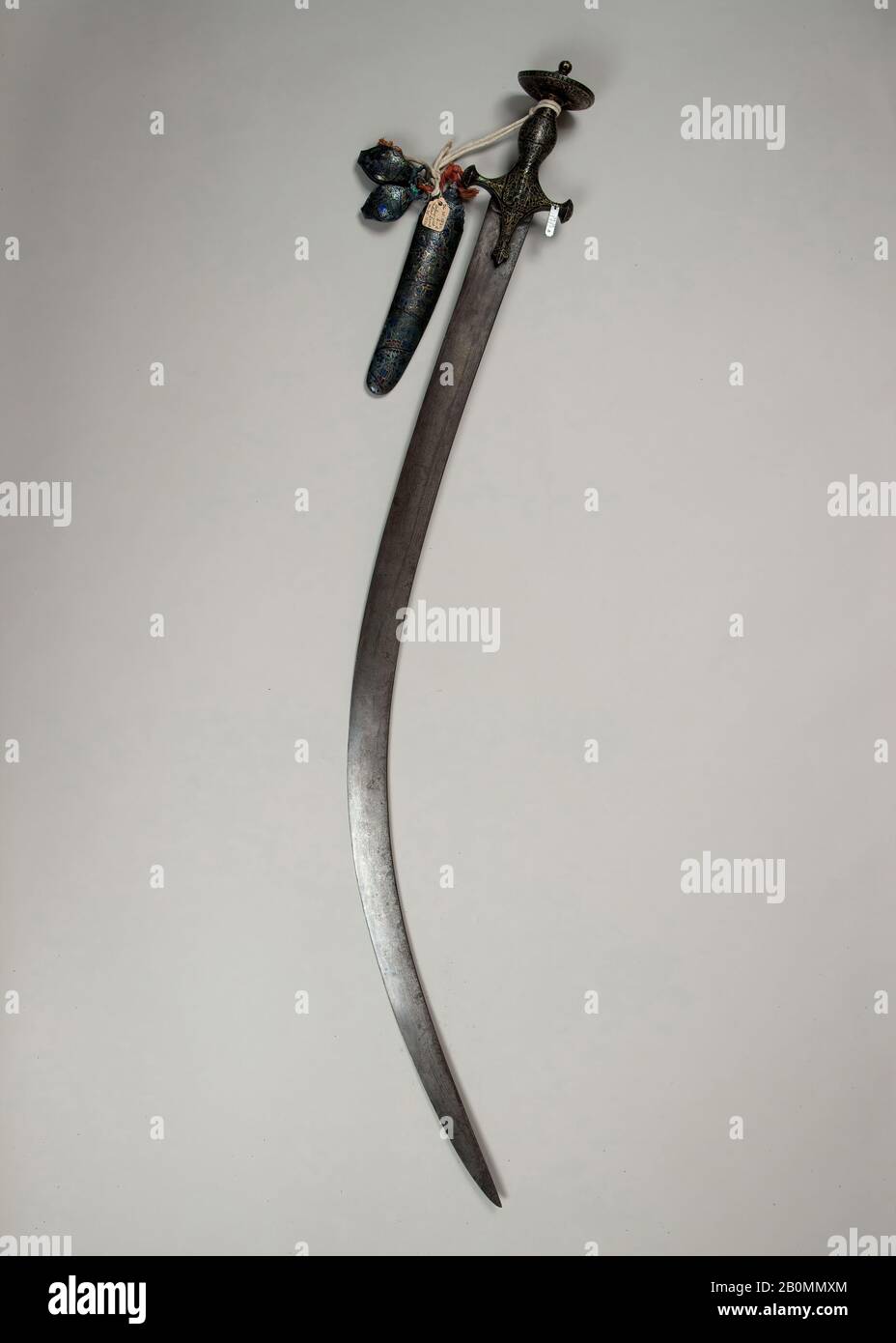 Sword (Shamshir) with Scabbard Chape and Sling Straps, Indian, 19th ...
