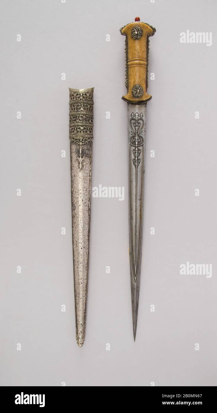 Dagger with Sheath, Turkish, Ottoman, 18th–19th century, Turkish ...