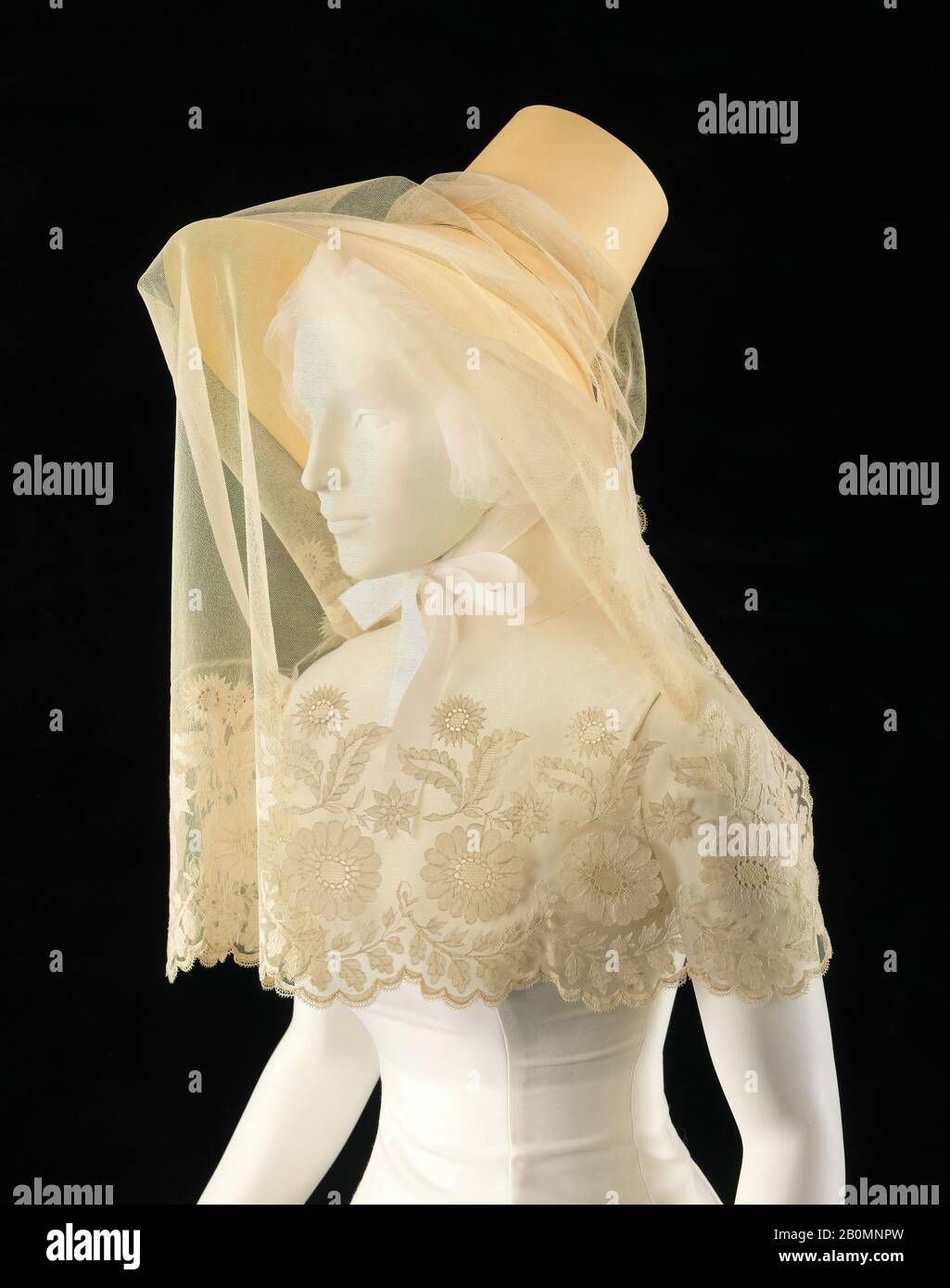 Veil, British, ca. 1830, British, silk Stock Photo - Alamy