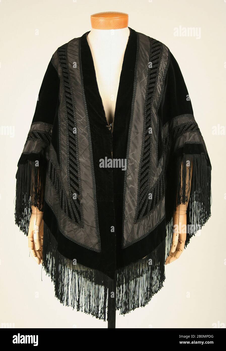 Mantle, American, 1850s, American, silk, cotton Stock Photo - Alamy