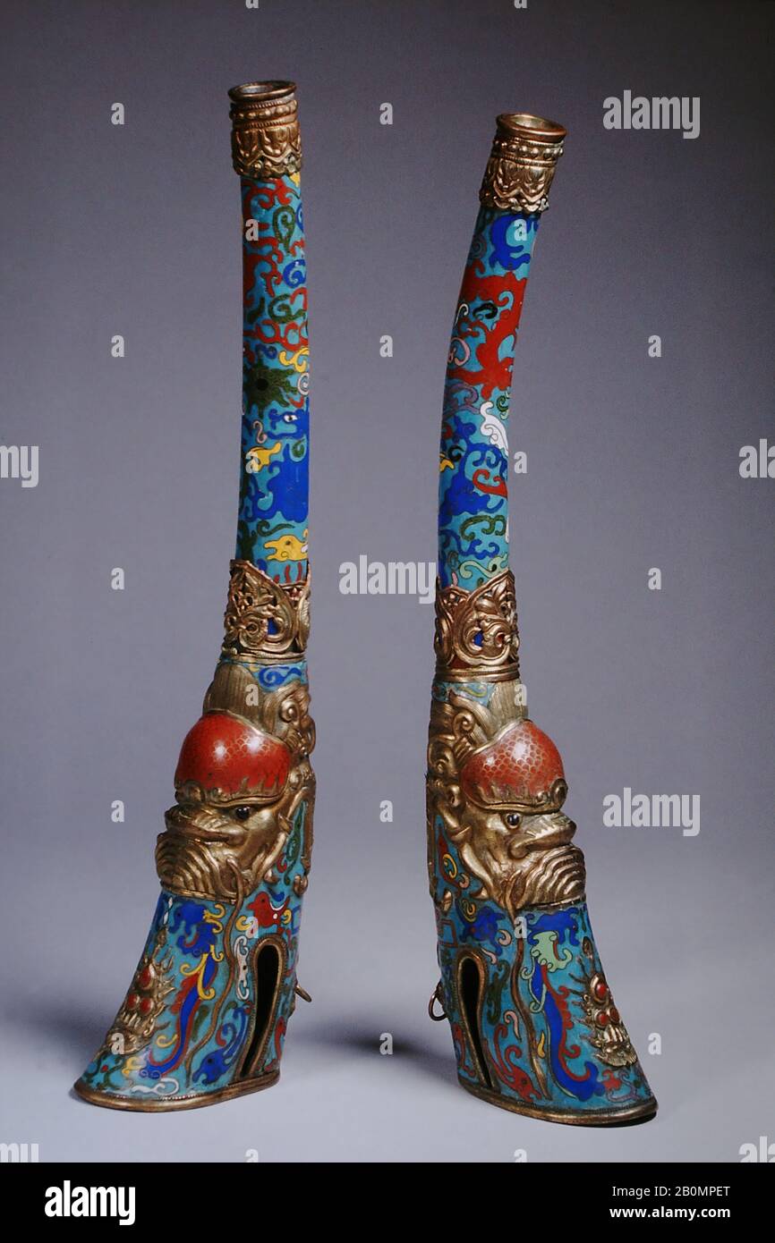 Rkang-Gling, Chinese, early 19th century, China, Chinese, Brass ...