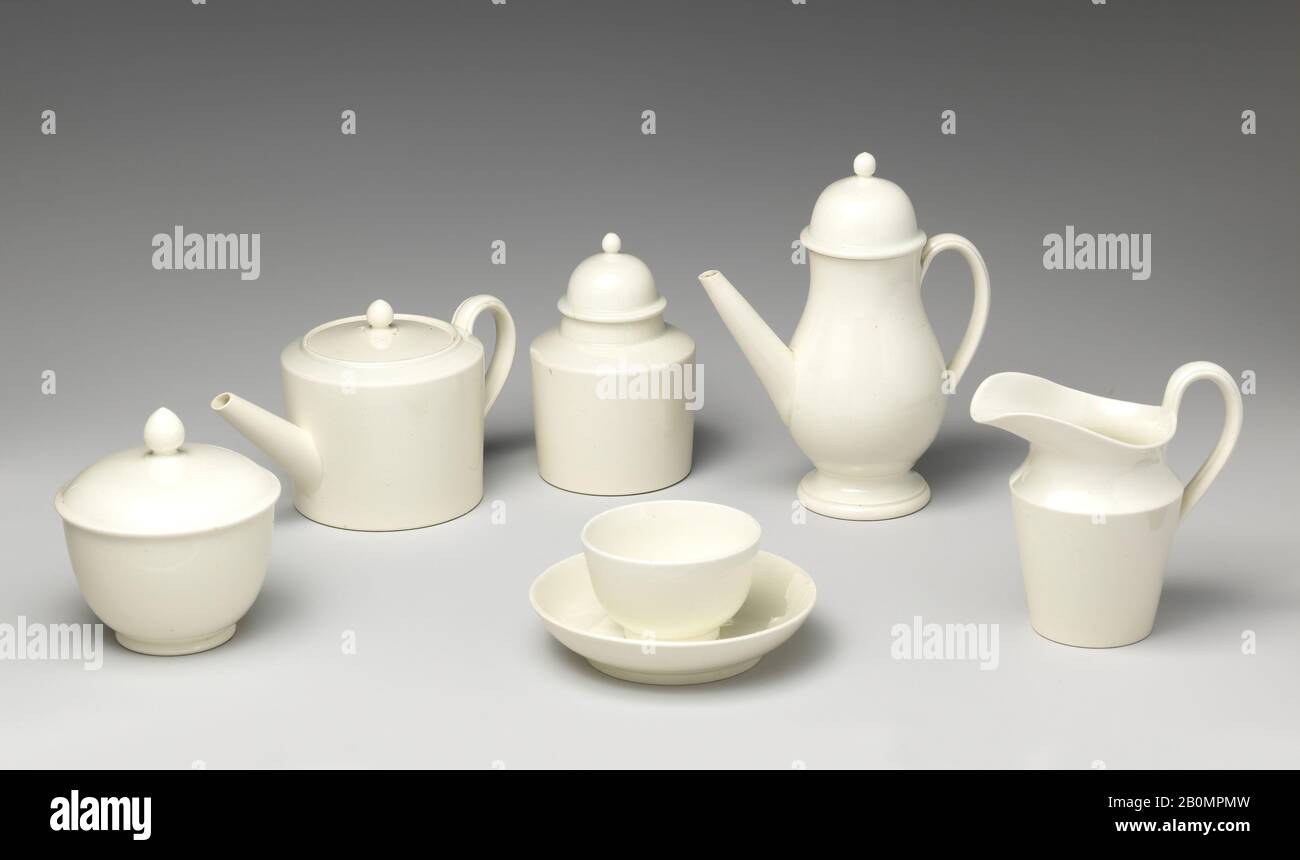 Miniature tea and coffee set, British, ca. 1800, British, Creamware ...