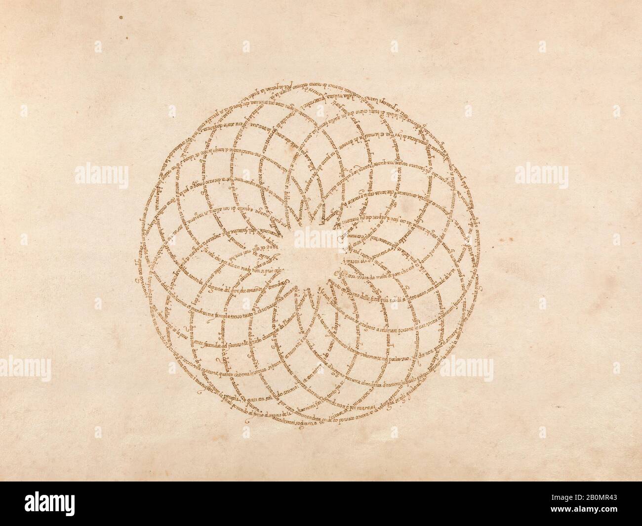 Anonymous, Micrographic Design in the Shape of Circle build up from ...