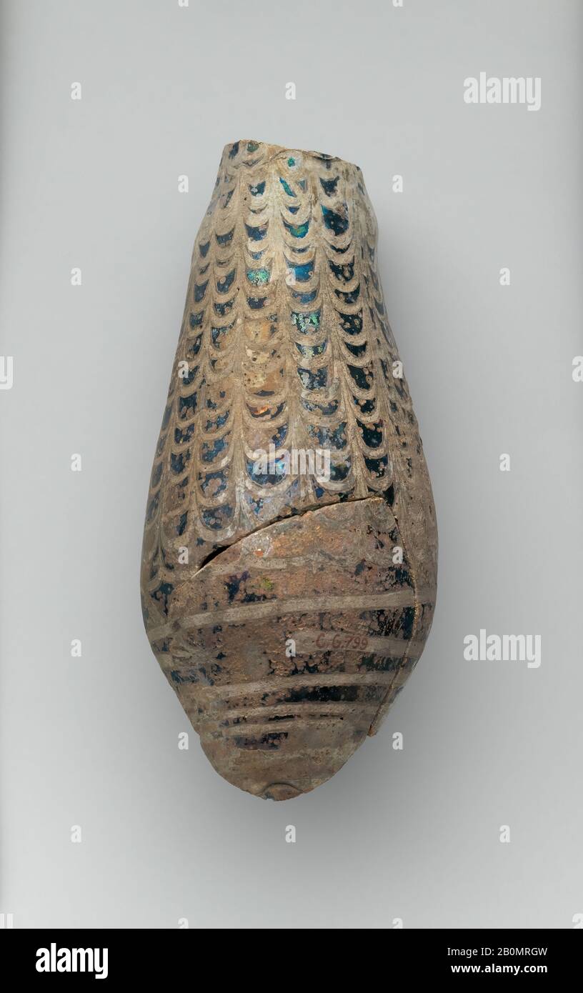 Glass alabastron, Greek, Late Hellenistic, Date 2nd –1st century B.C ...