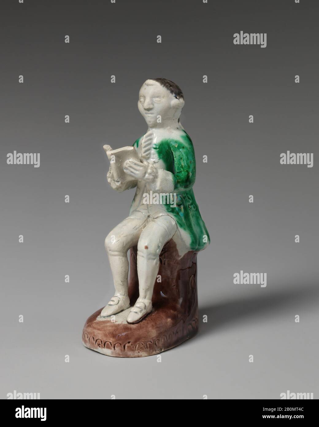 Style of Whieldon type, Figure of a man reading, British, Staffordshire ...