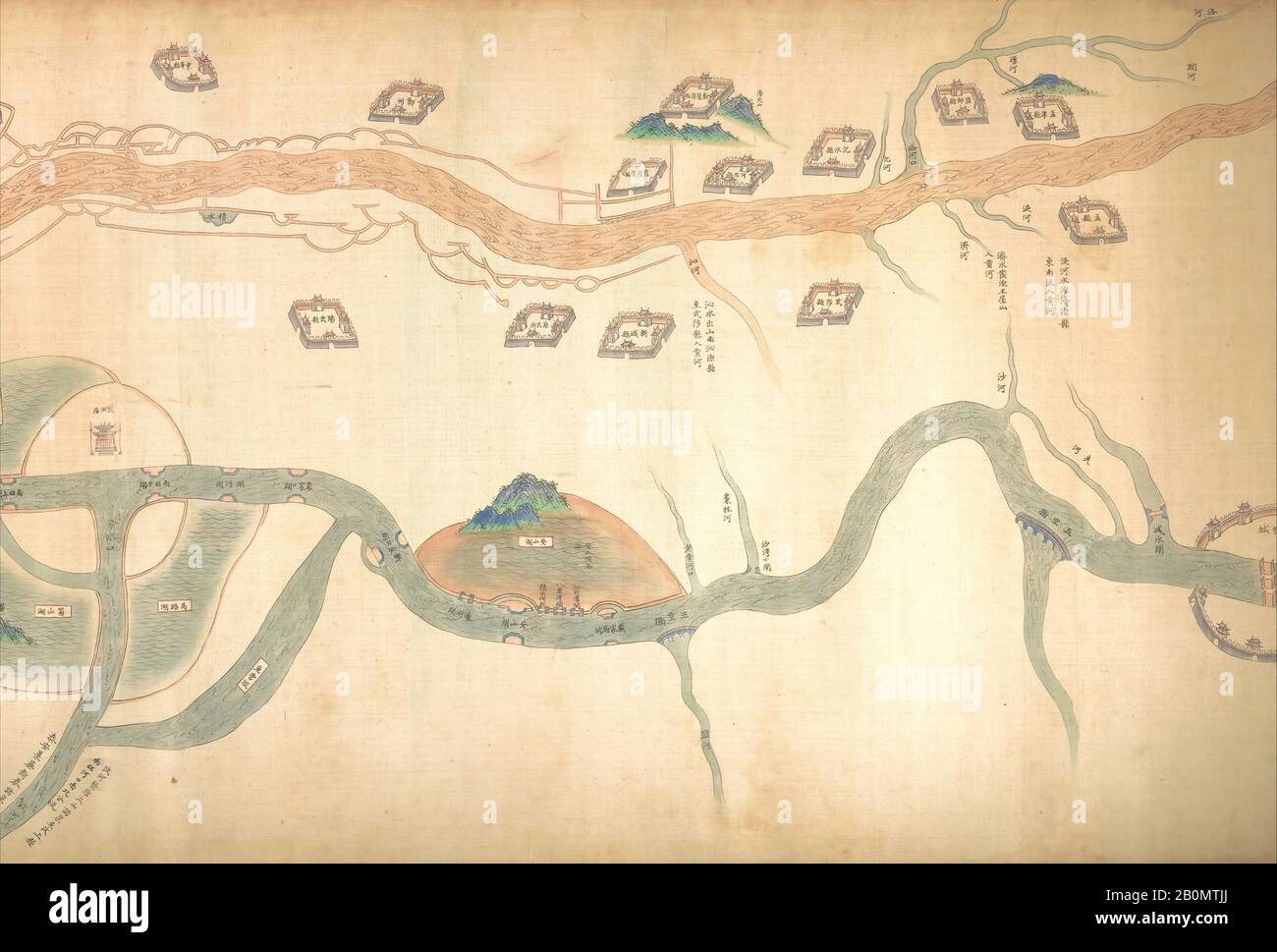 China map river hi-res stock photography and images - Alamy