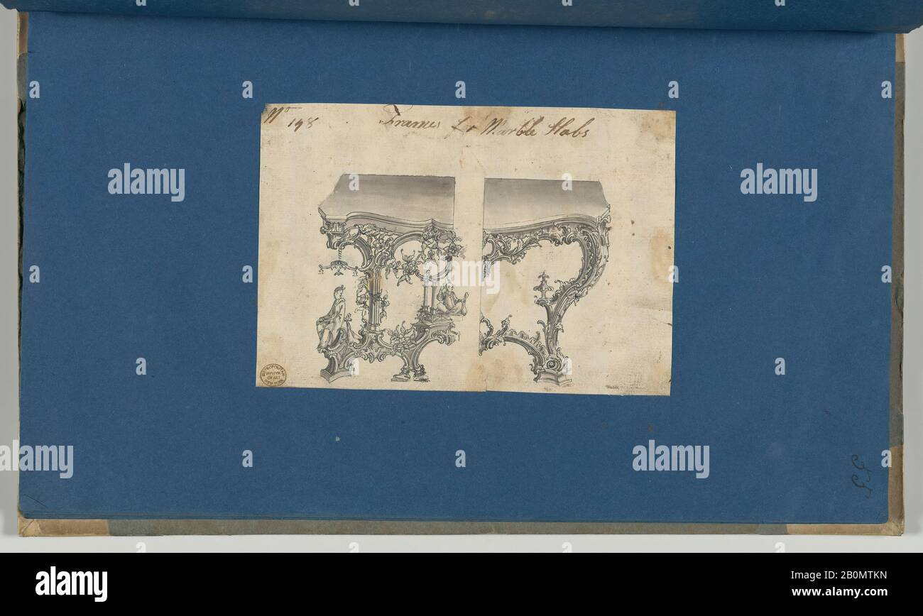 Thomas Chippendale, Frames for Marble Slabs, in Chippendale Drawings ...