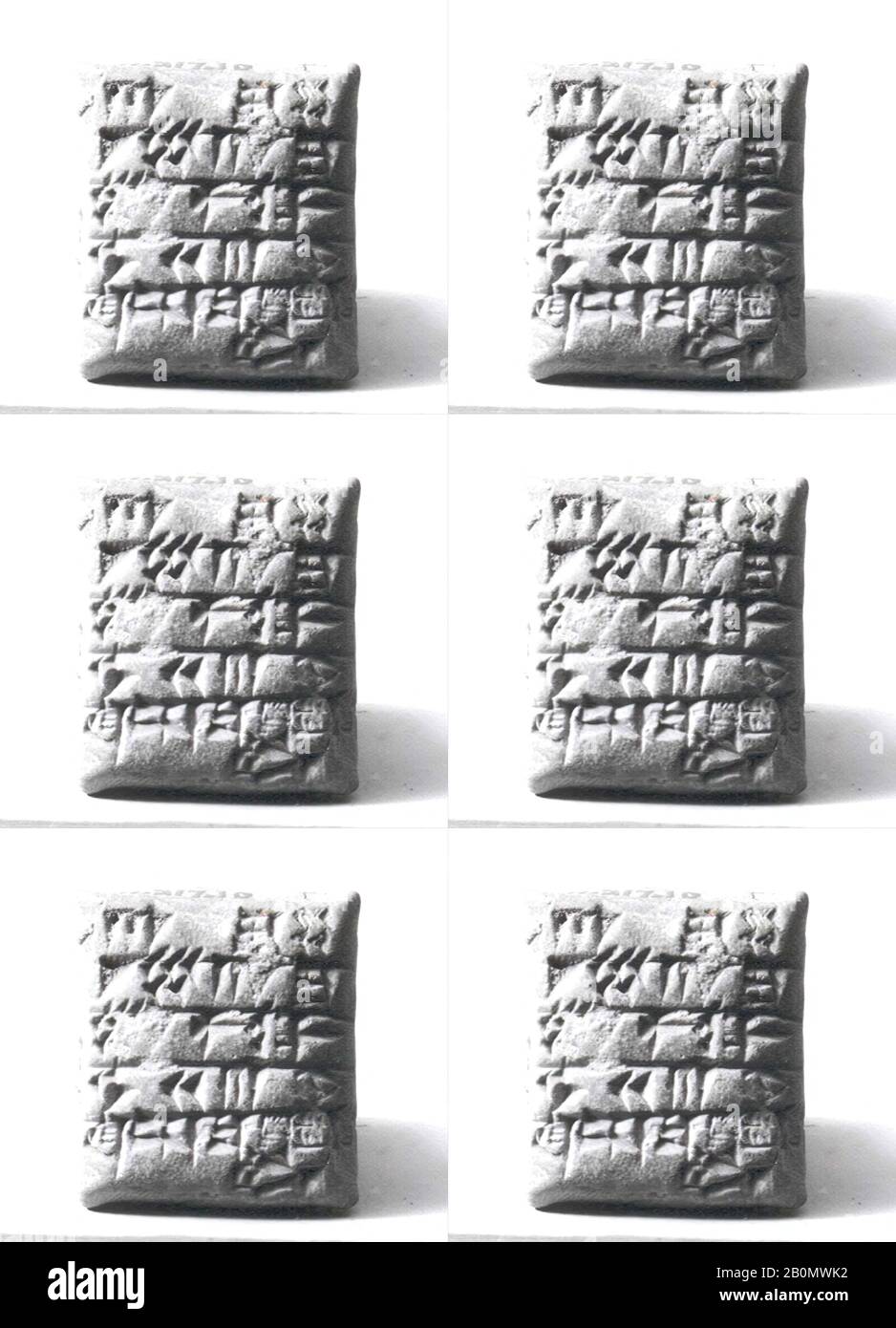 Cuneiform tablet: receipt of sheep and goats, Neo-Sumerian, Ur III ...