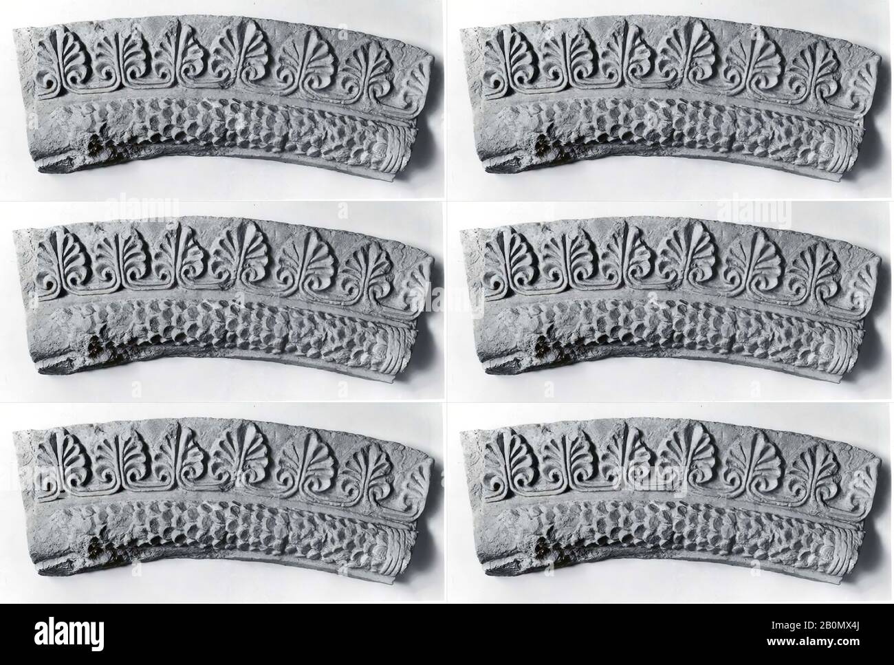 Archivolt fragment with vegetal design, Sasanian, Sasanian, Date ca ...