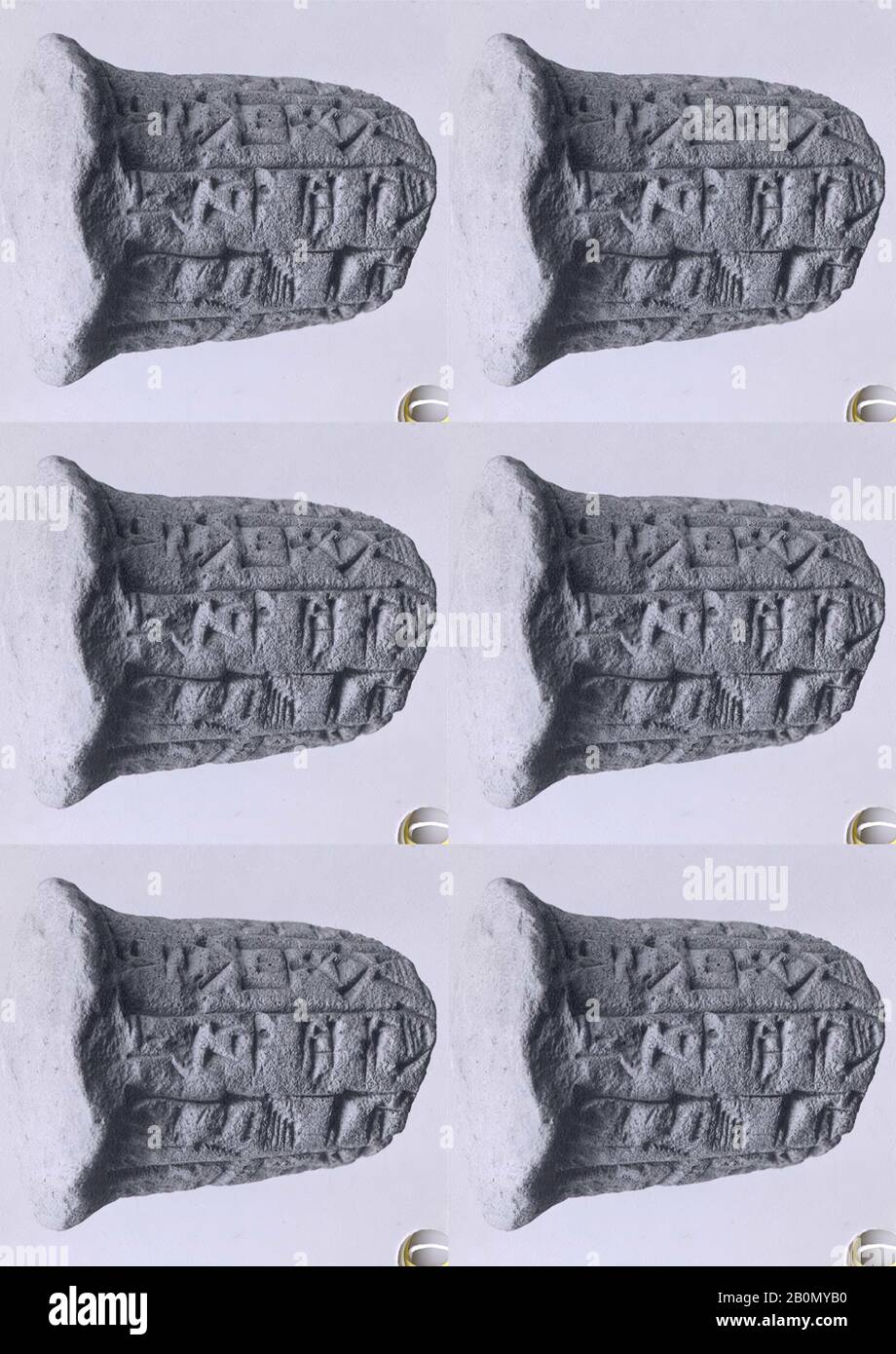 Votive cone with cuneiform inscription of Gudea, Neo-Sumerian, Neo ...