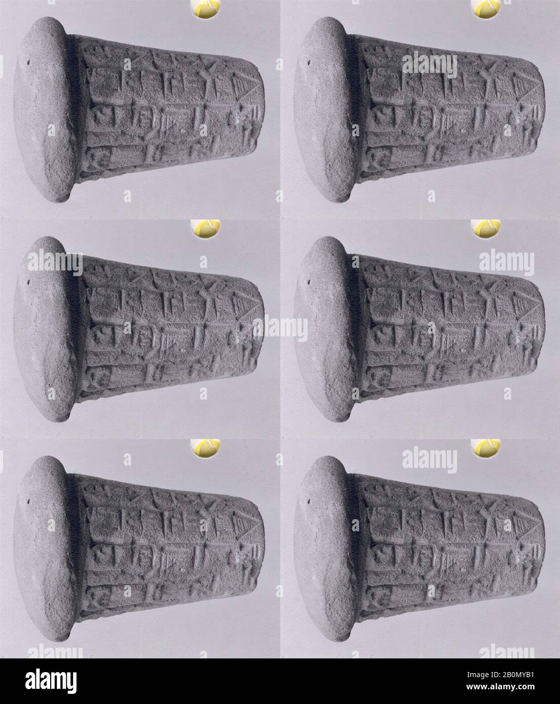 Votive cone with cuneiform inscription of Gudea, Neo-Sumerian, Neo ...