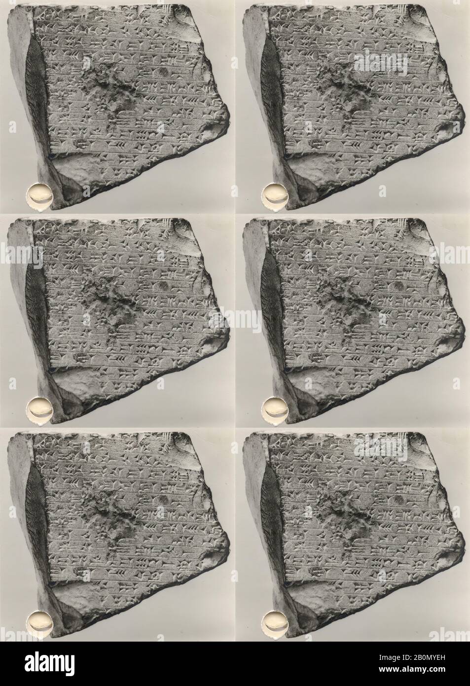 Stone slab fragment with inscription from annals of Ashurbanipal ...