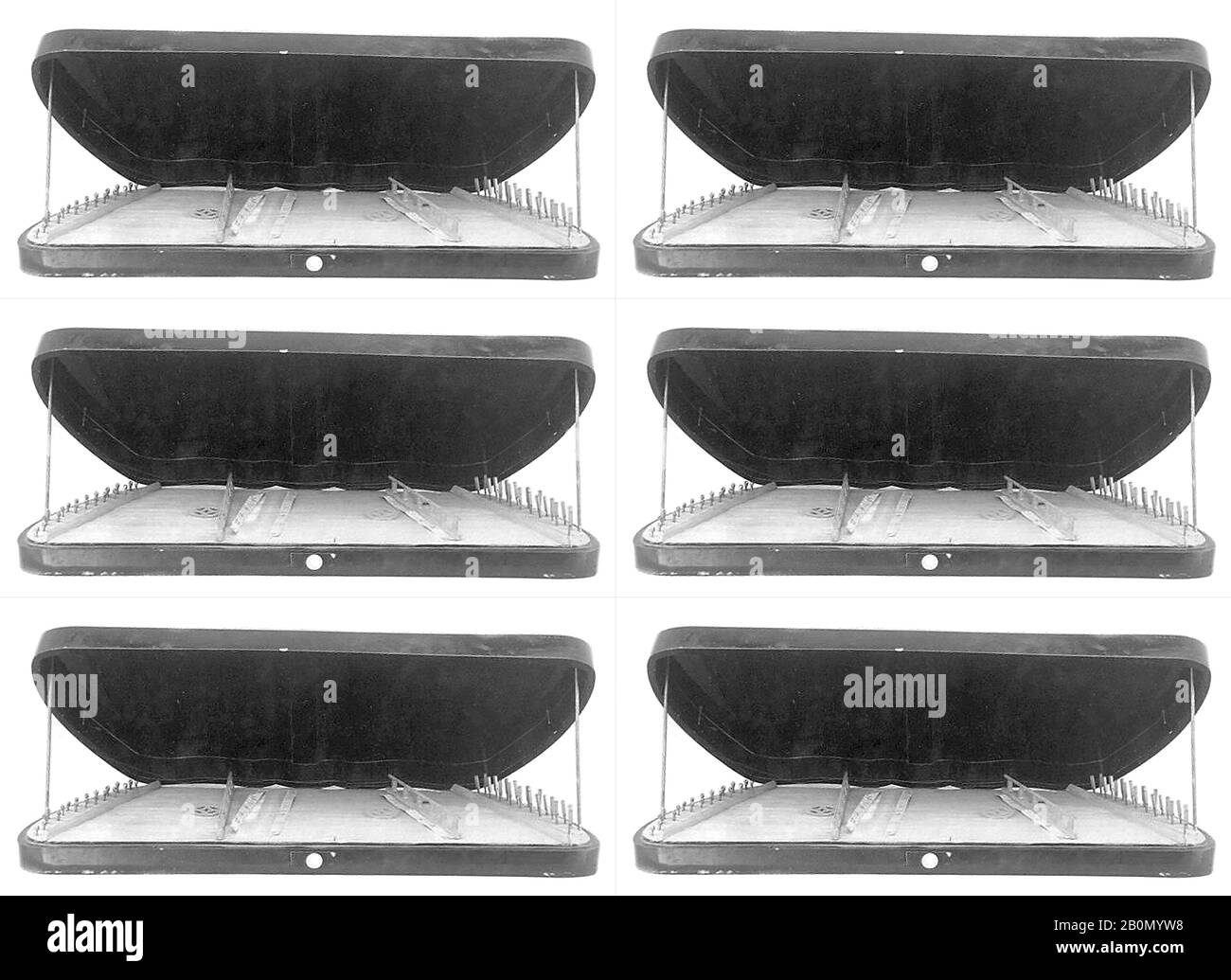 Yangqin (揚琴), Chinese, 19th century, China, Chinese, Wood, brass., L ...