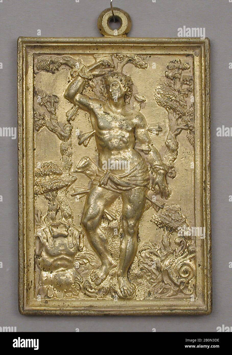 Saint Sebastian, Spanish, early 17th century, Spanish, Gilt bronze ...