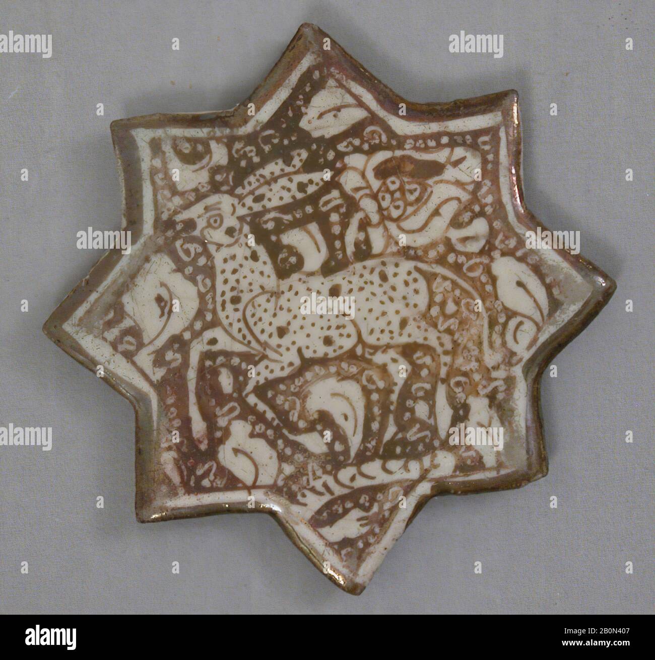 Star-Shaped Tile, Star-shaped tile, 13th century, Made in Iran ...