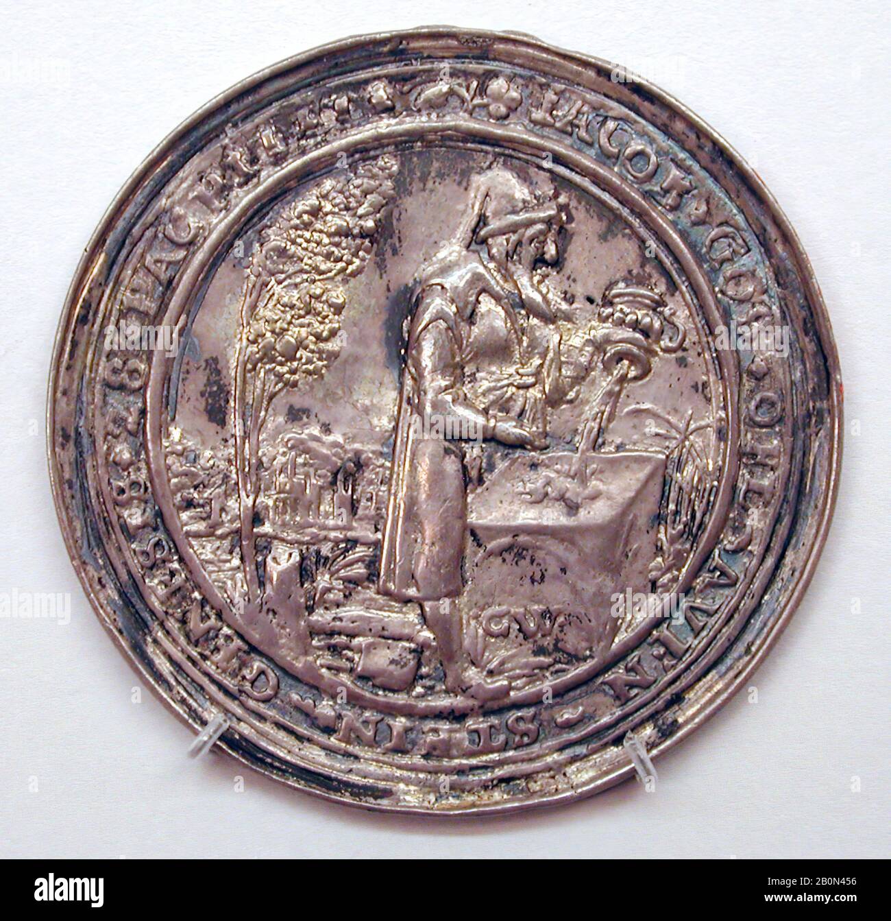 Medal, German, 16th century, German, Silver-gilt(?), Diameter: 44 mm ...