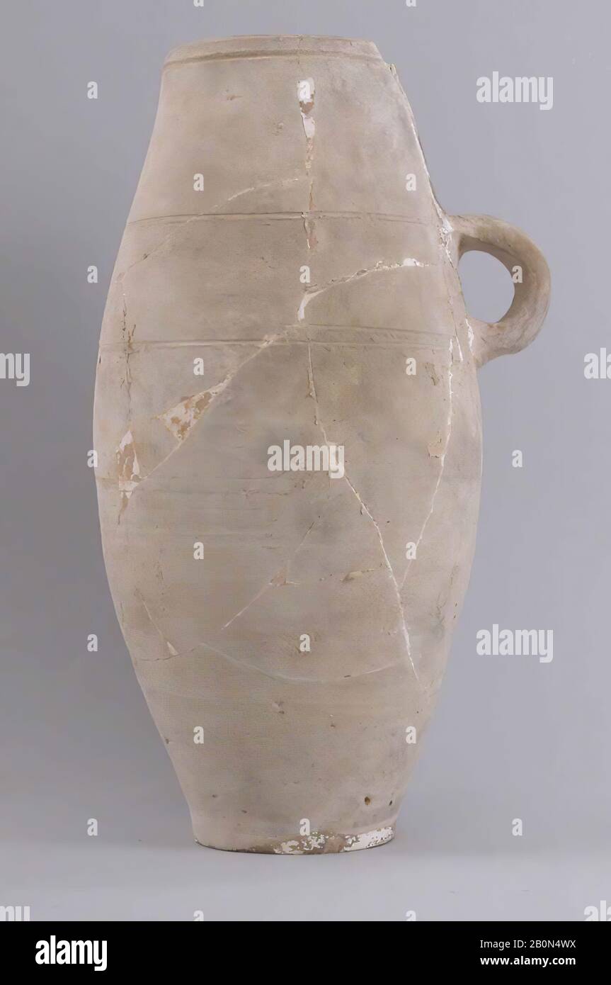 Jar, 9th–11th century, Found Iran, Nishapur, Earthenware; slip covered ...